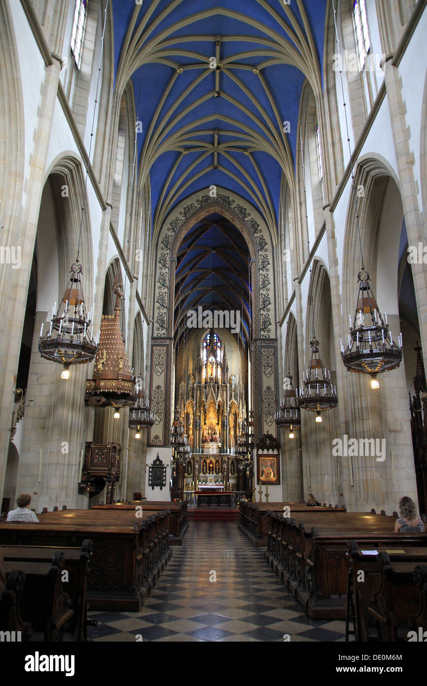 Inside of the Holy Trinity Basilica Church in Krakow [Bazylika Św ...