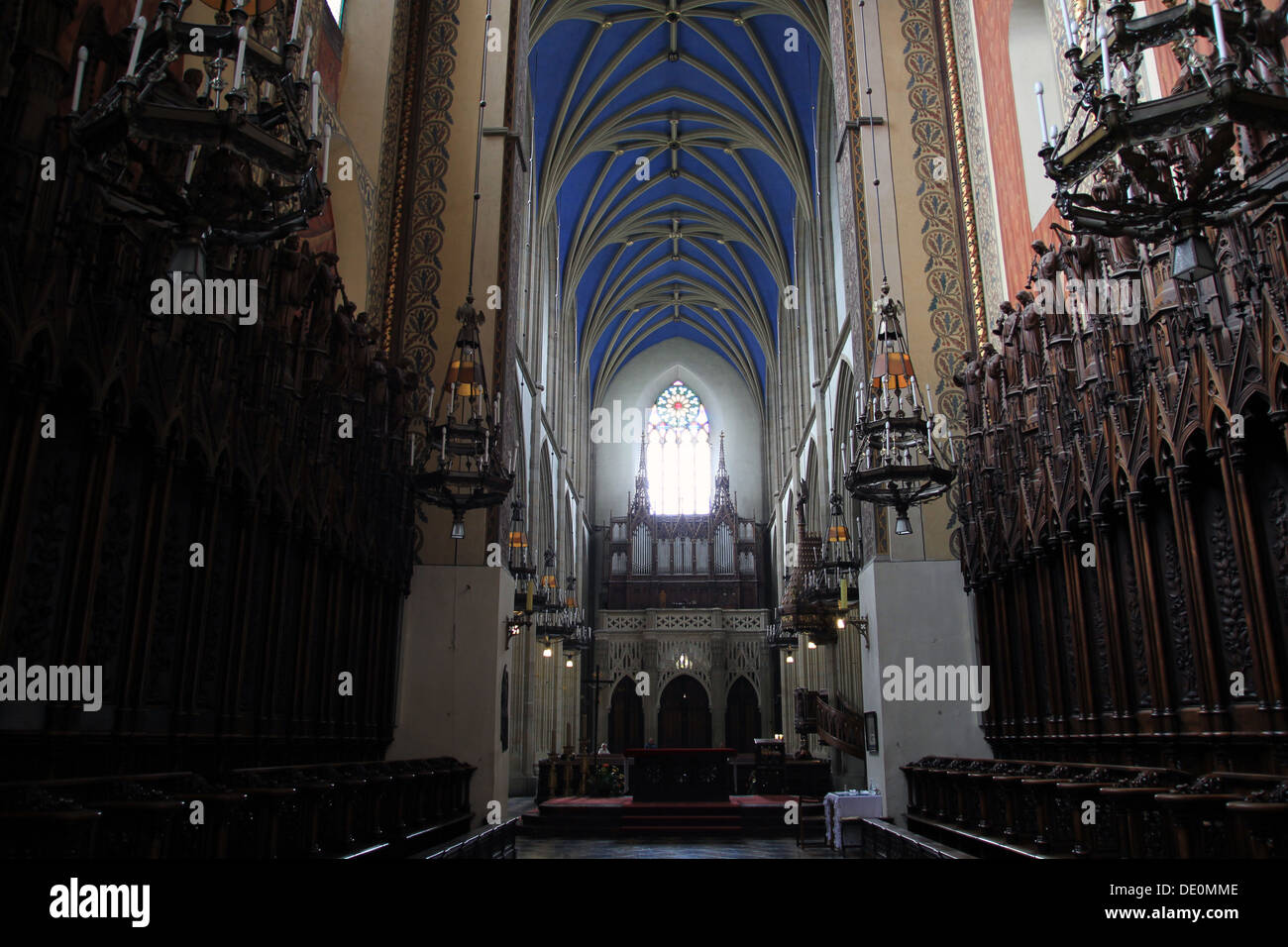 Inside of the Holy Trinity Basilica Church in Krakow [Bazylika Św ...