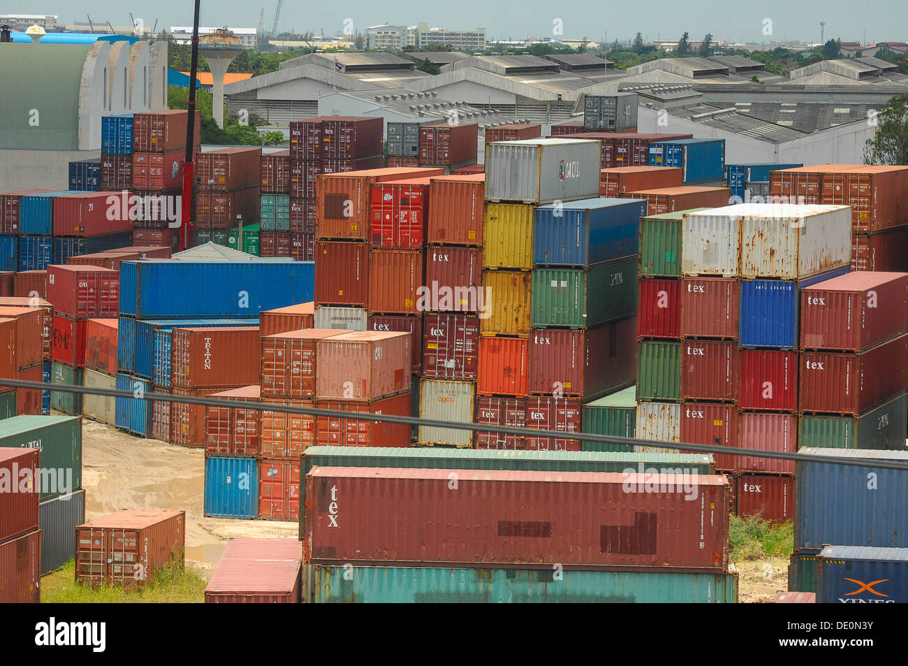 Cargo steel containers Stock Photo - Alamy
