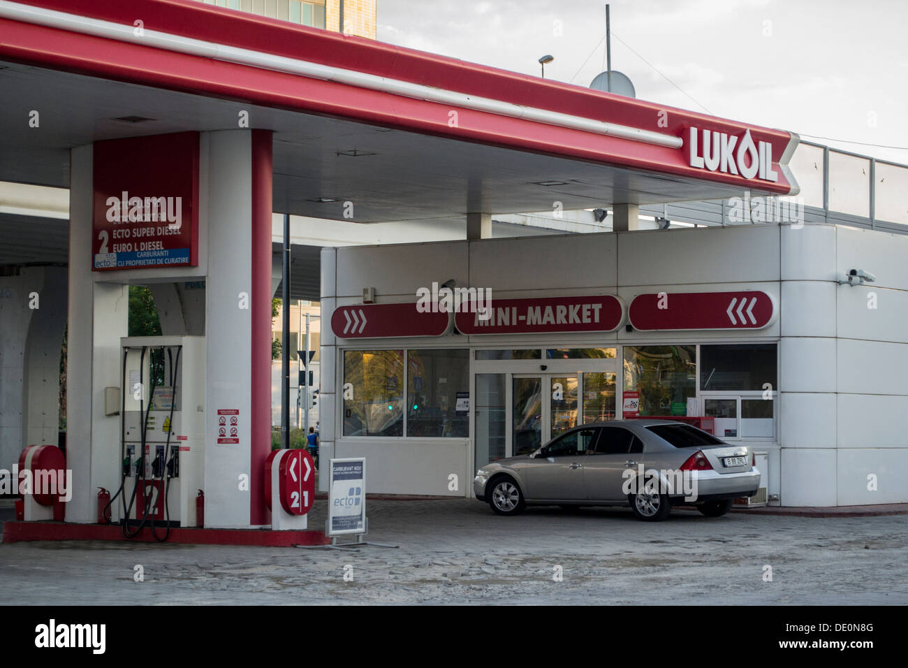 Lukoil petrol station hi-res stock photography and images - Alamy