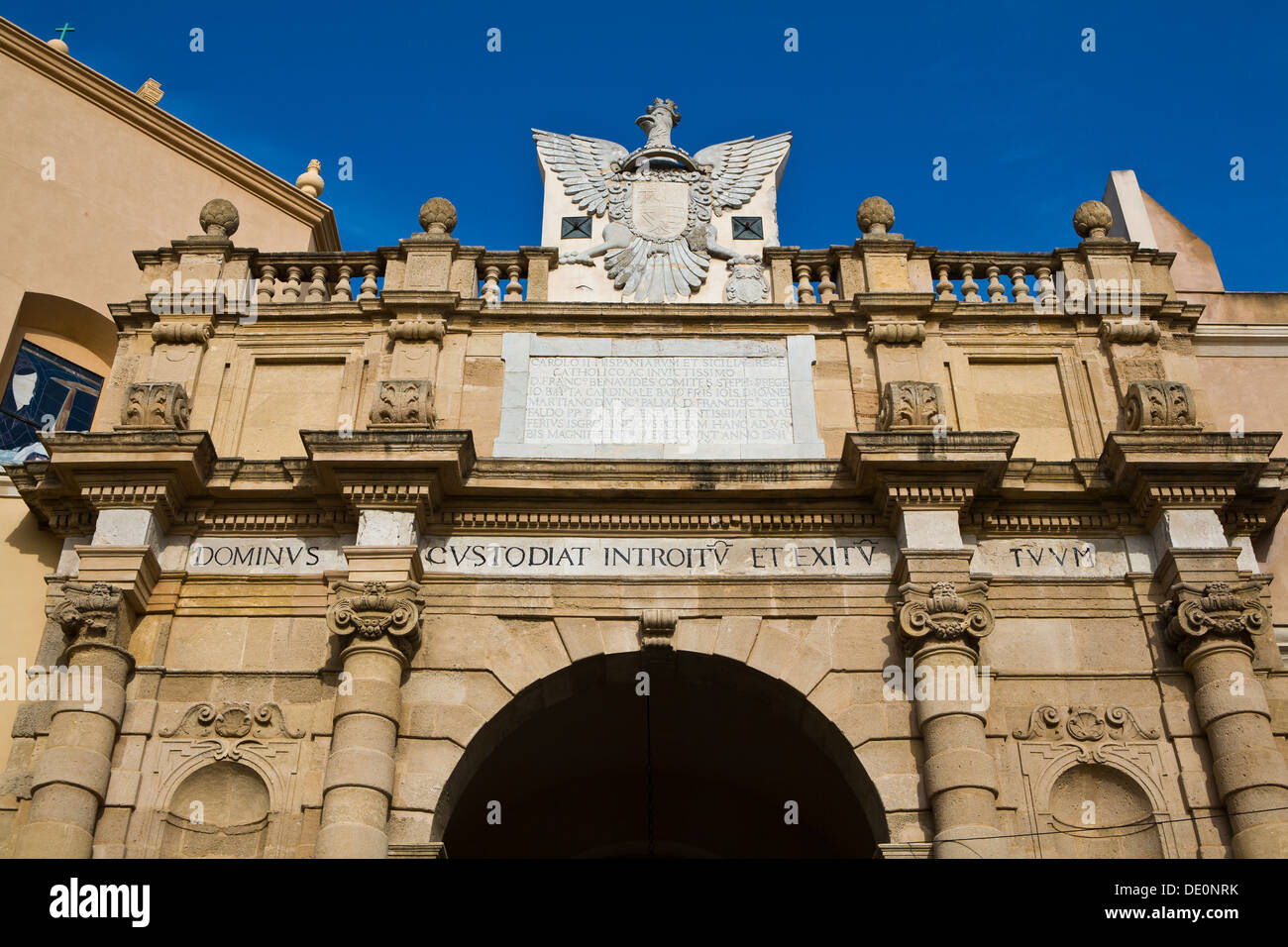 Porta Garibaldi in Marsala in the province of Trapani, Sicily Stock ...