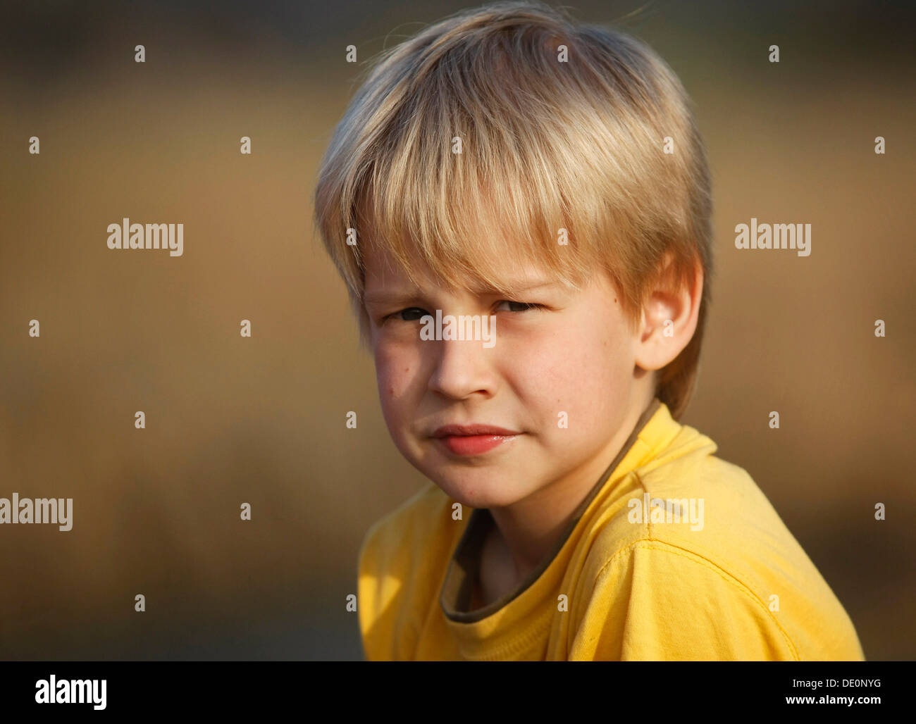 Boy, 8, portrait Stock Photo - Alamy