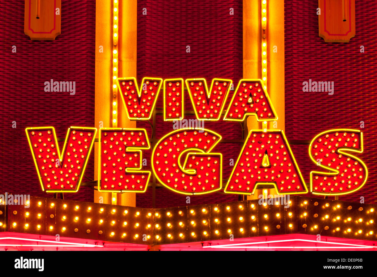 Viva Vegas Sign Stock Photo - Alamy