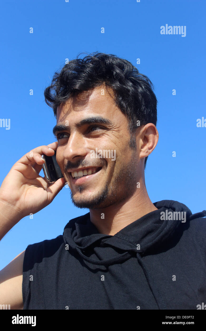 New phoning hi-res stock photography and images - Alamy