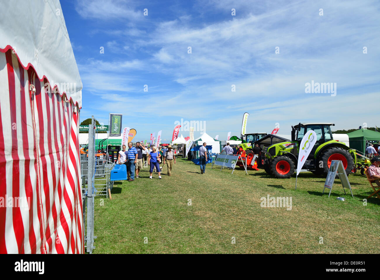Farm equipment displays at The Dunster Agricultural Show, Dunster ...