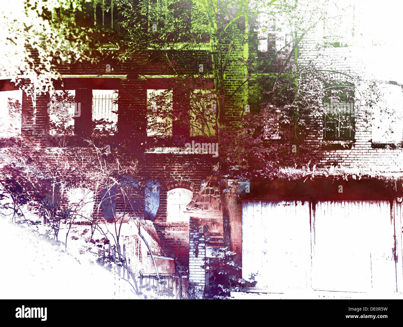 Different colour houses illustration hi-res stock photography and ...