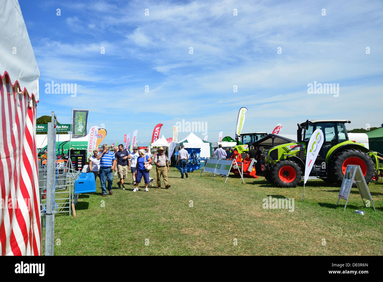 Farm equipment displays at The Dunster Agricultural Show, Dunster ...