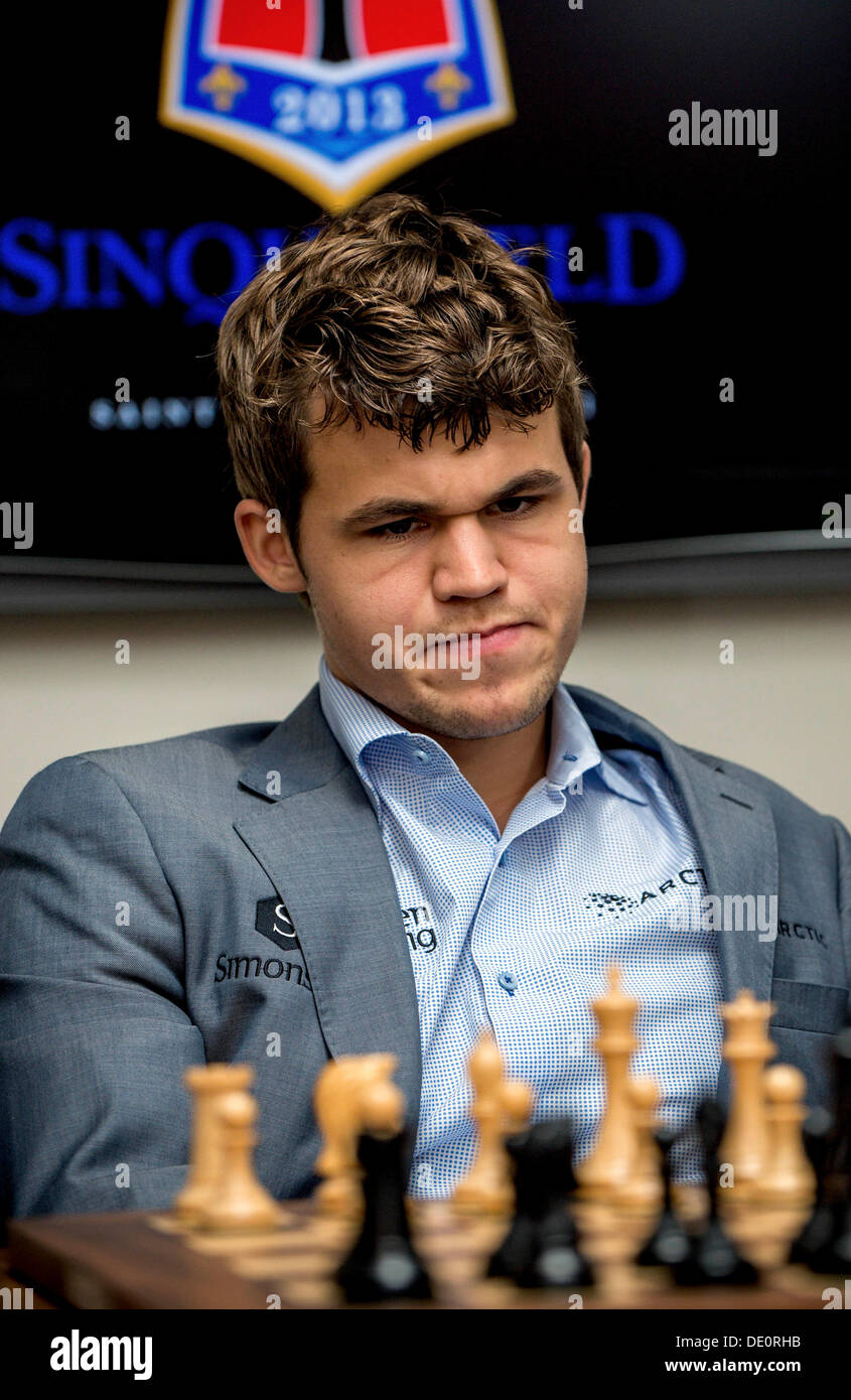 Saint Louis, Missouri, USA. 09th Sep, 2013. Grandmaster MAGNUS CARLSEN ...