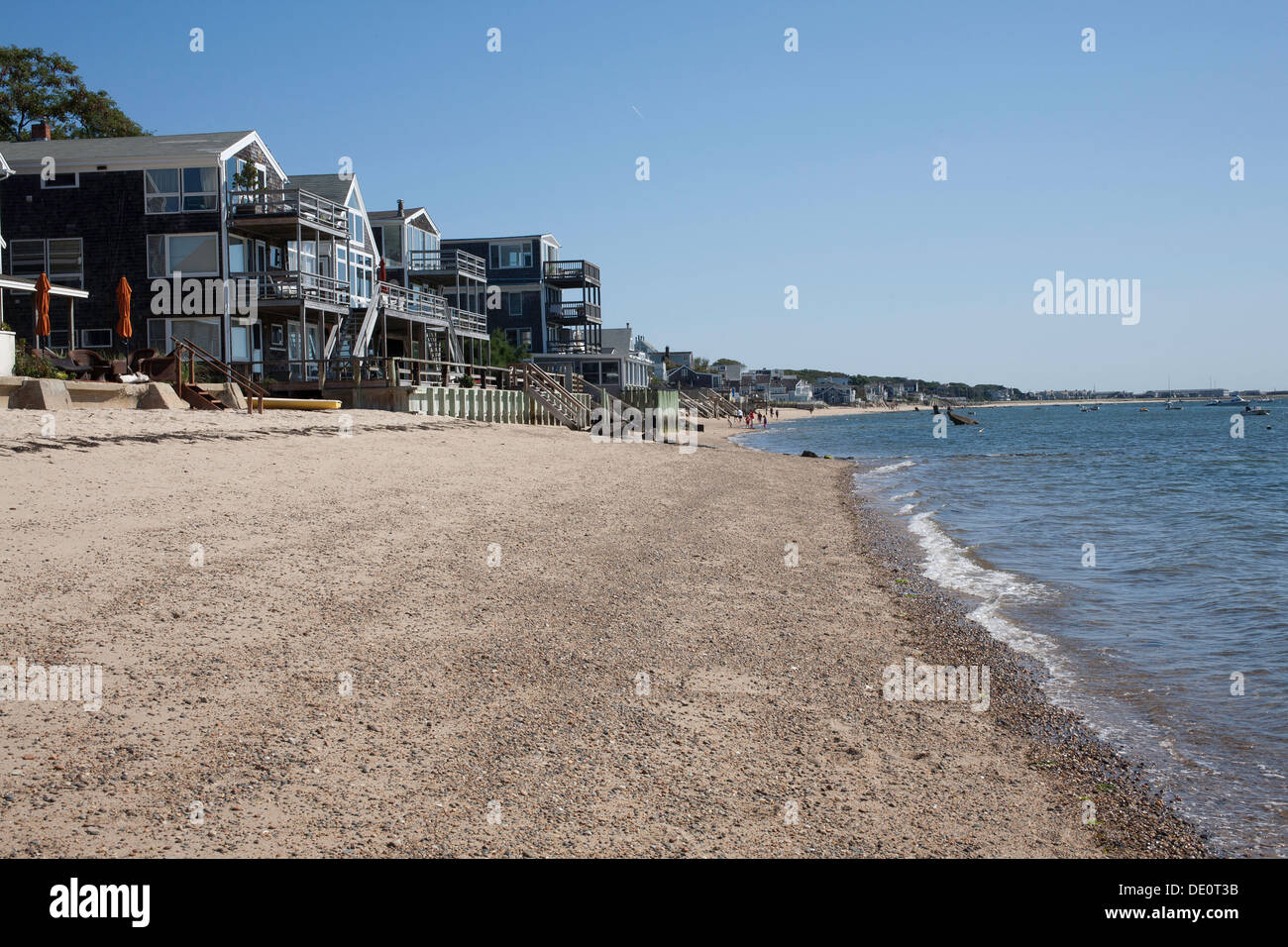 The summer crowds are gone from the inner harbor beach of Provincetown ...