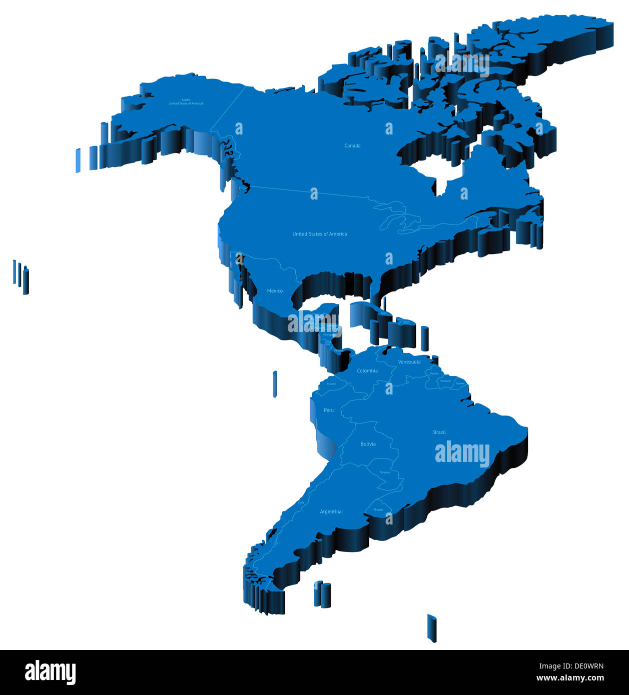 Usa map states names hi-res stock photography and images - Alamy