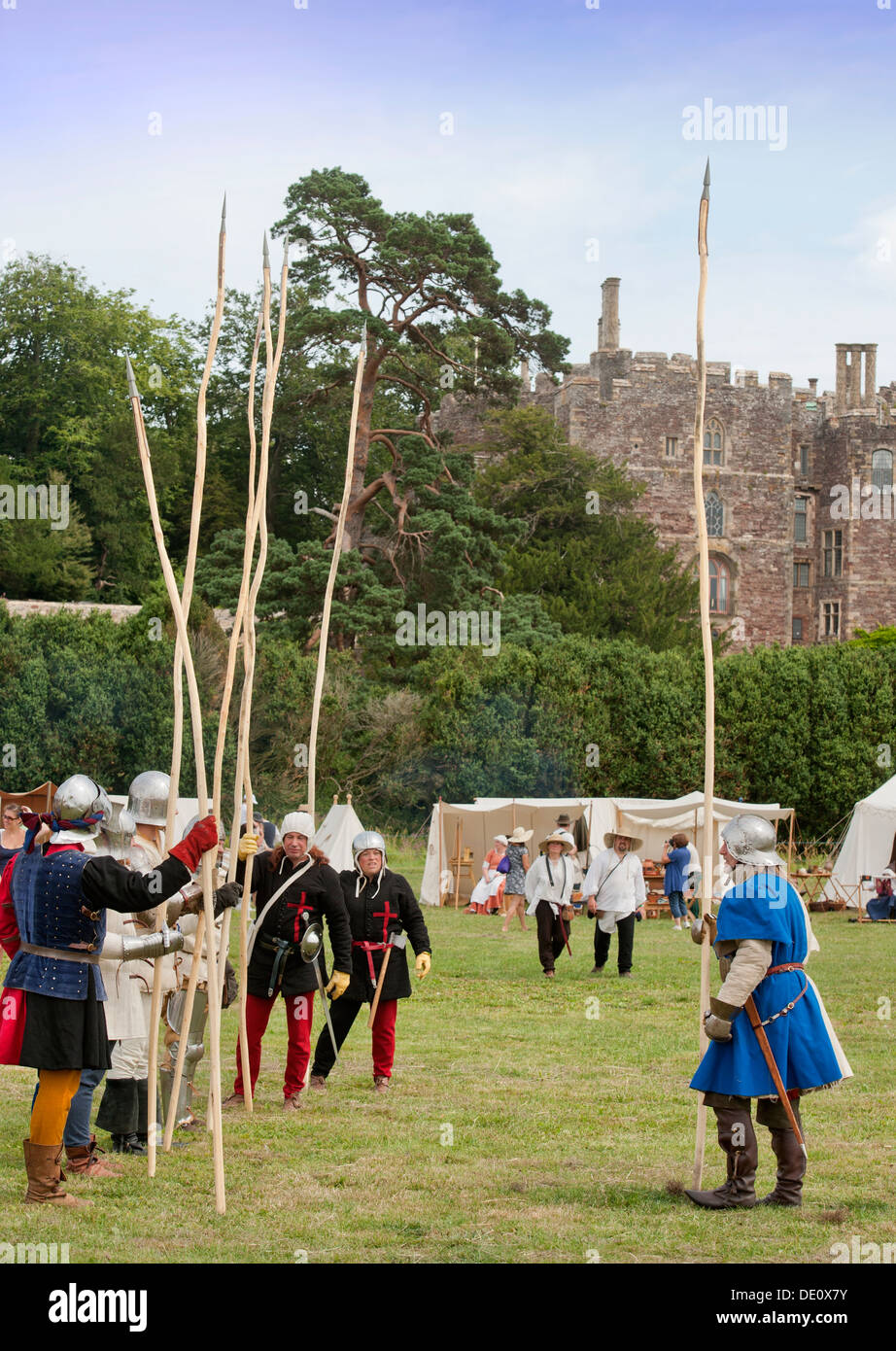 The 'Berkeley Skirmish' medieval re-enactments at Berkeley Castle near ...
