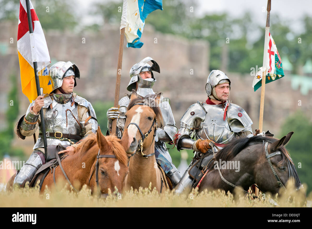 The 'Berkeley Skirmish' medieval reenactments at Berkeley Castle near ...