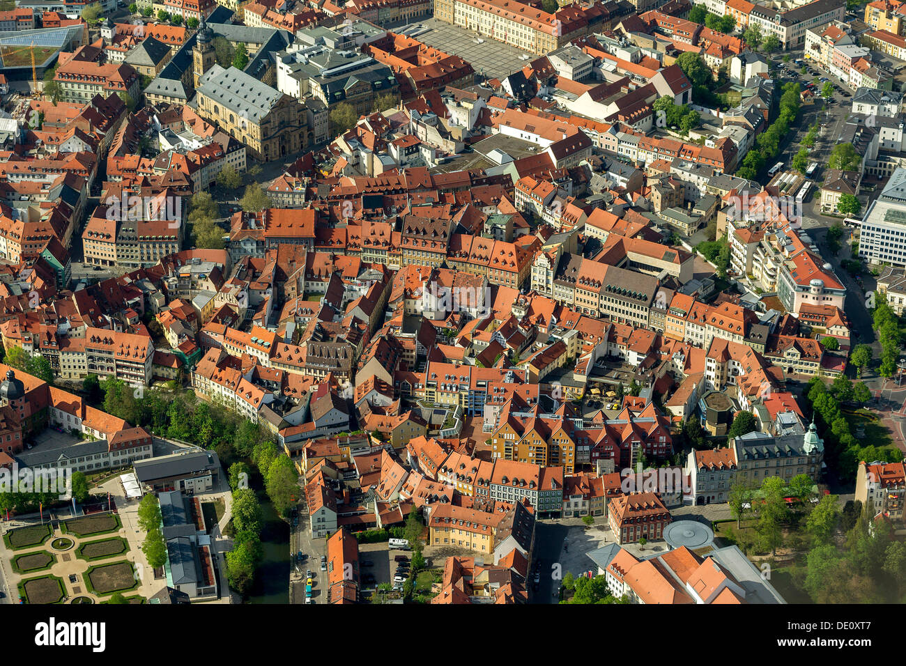 Aerial view, Bamberg, Upper Franconia, Bavaria Stock Photo - Alamy