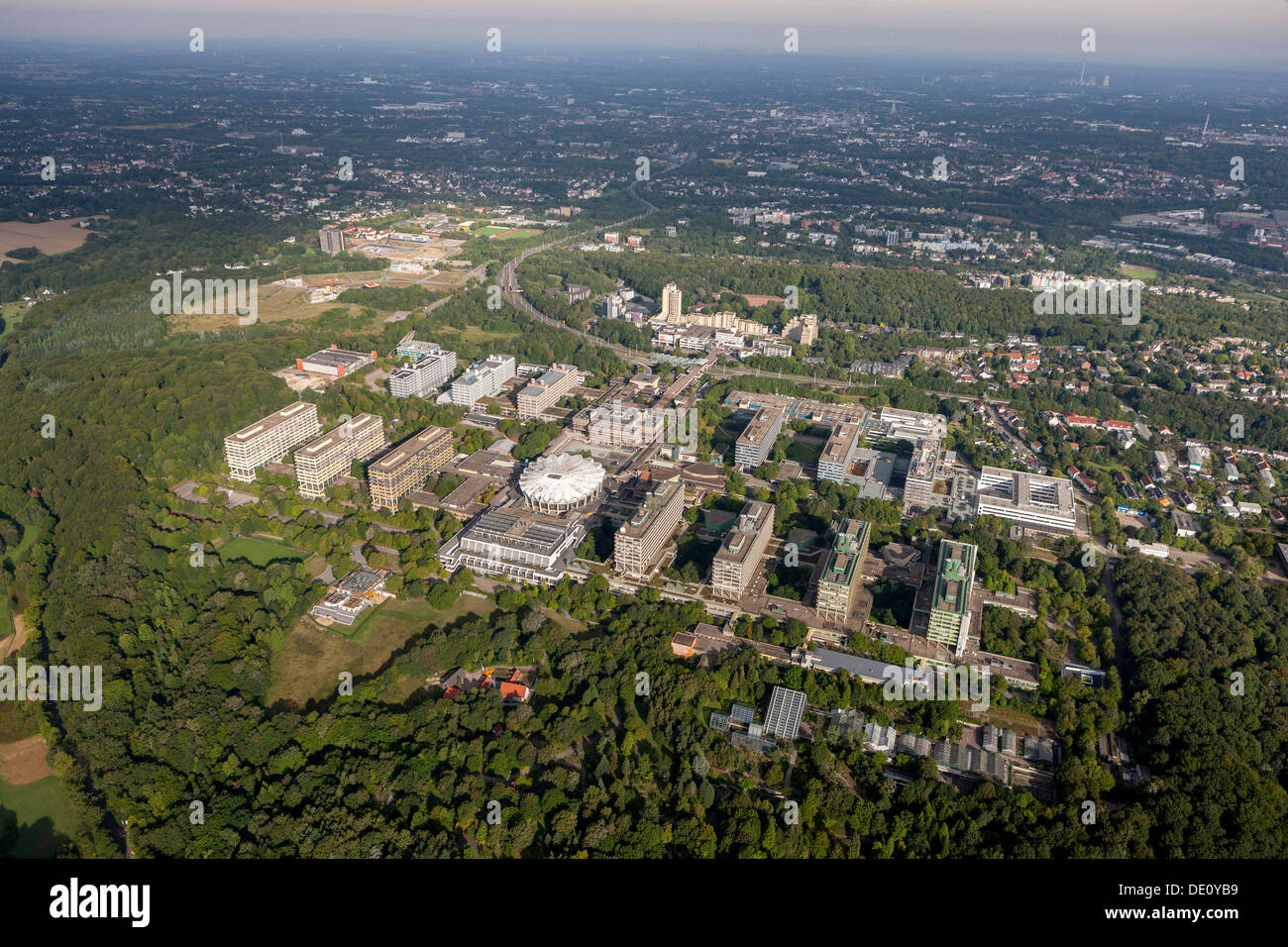 Aerial view, Ruhr University Bochum, RUB, Bochum, Ruhr area, North ...