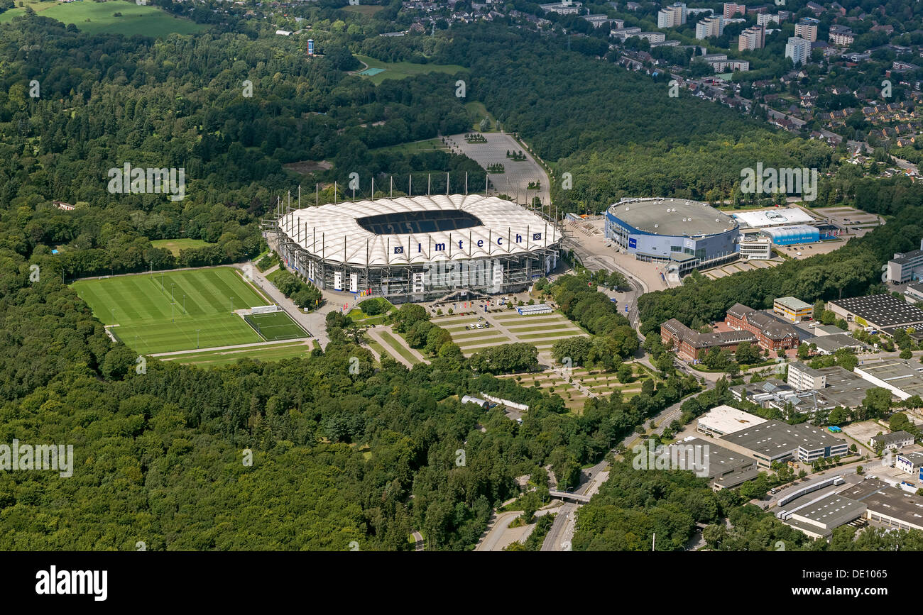 Aerial view, Imtech Arena Stock Photo - Alamy