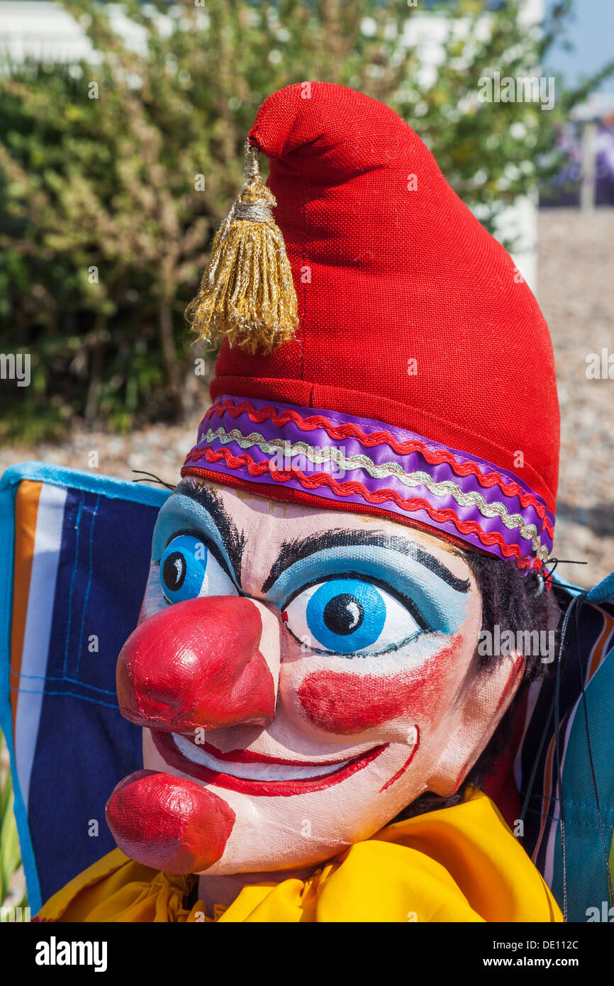 England, East Sussex, Brighton, Brighton Beach, Mr Punch Puppet Stock ...