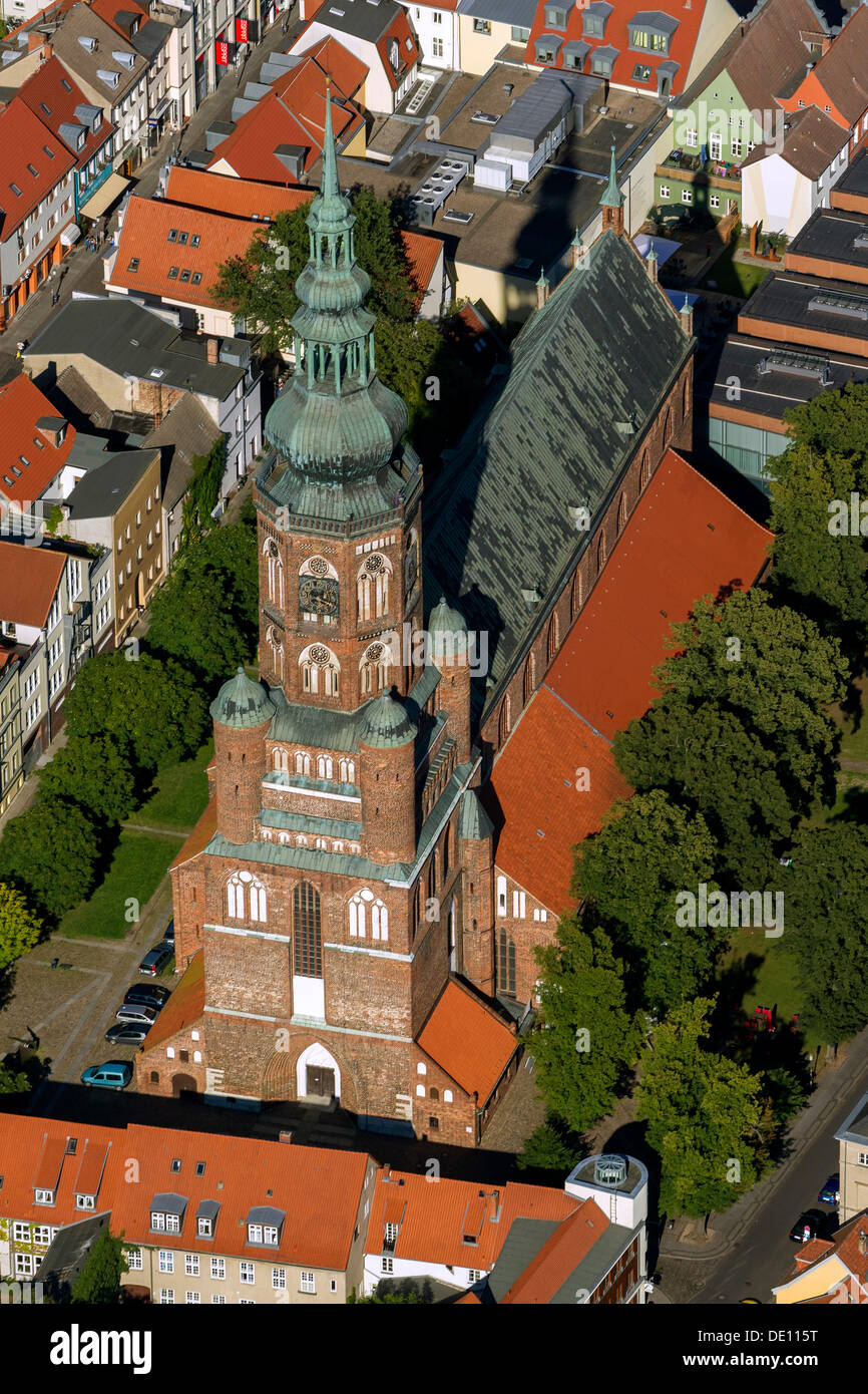 Aerial view, Cathedral of St. Nicholas Stock Photo - Alamy