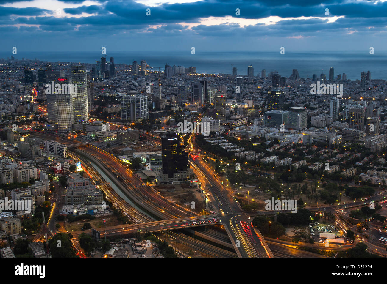 Aerial view of Tel Aviv, Israel Looking West Stock Photo - Alamy