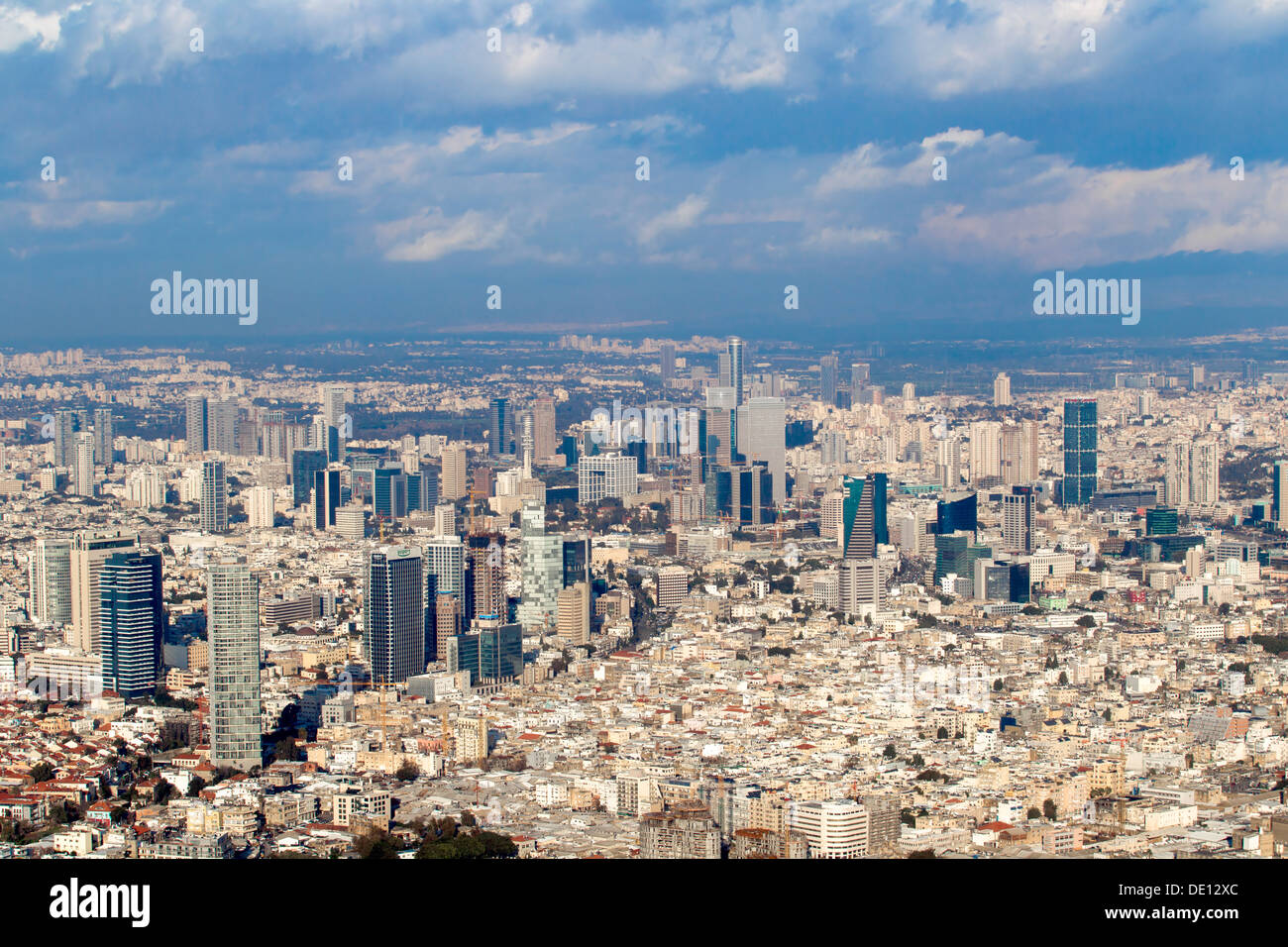 Aerial view of Tel Aviv, Israel looking north east Stock Photo - Alamy