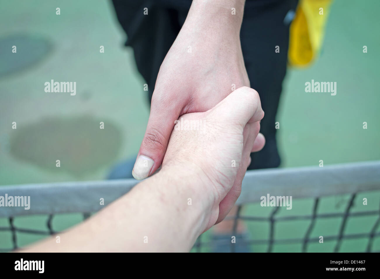handshake at the end of match Stock Photo - Alamy