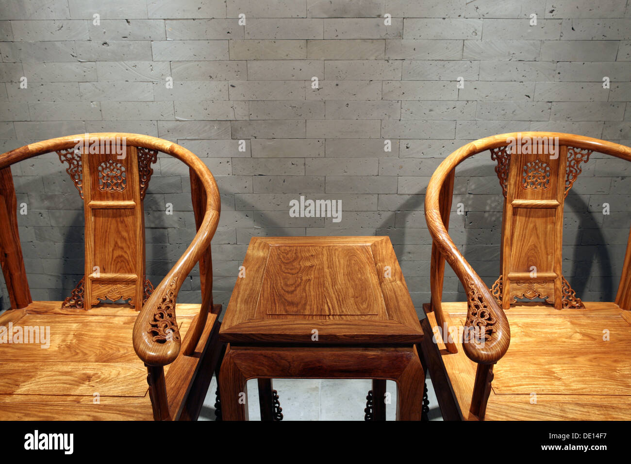 Chair in Chinese traditional style Stock Photo - Alamy