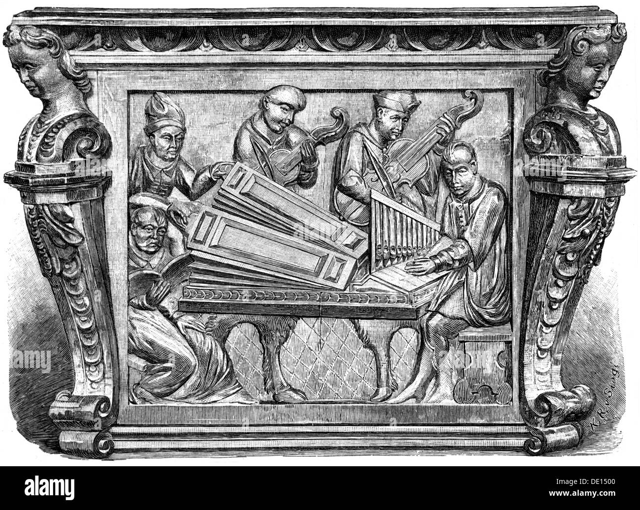 17th century musical instruments Black and White Stock Photos & Images ...