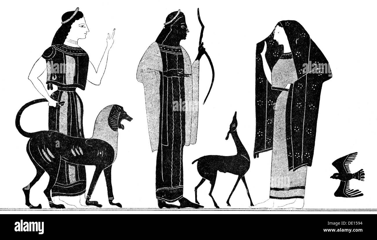 fashion, ancient world, Greece, archaic men's and women's clothing ...