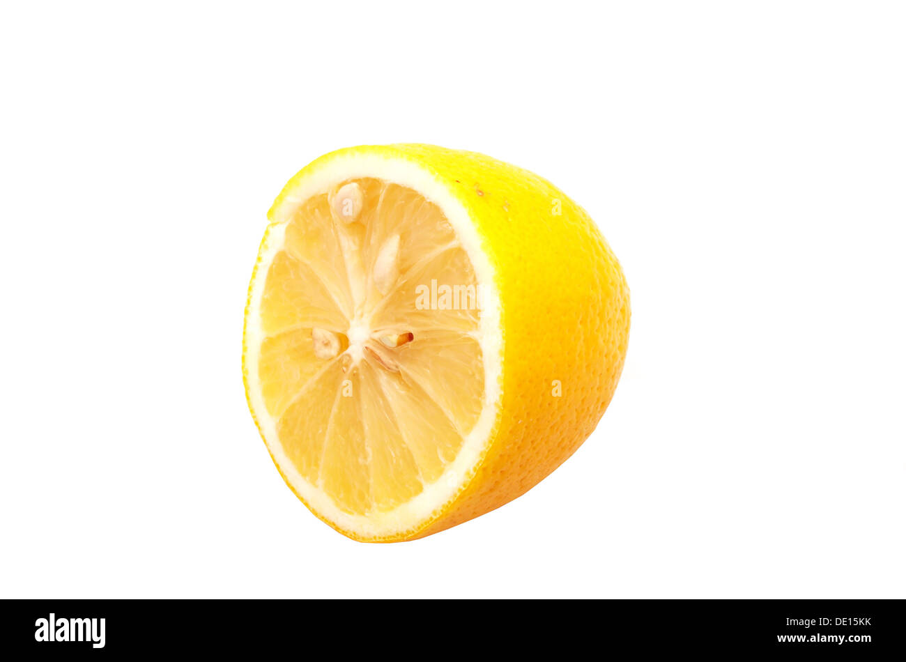 Lemon on a white background Stock Photo - Alamy