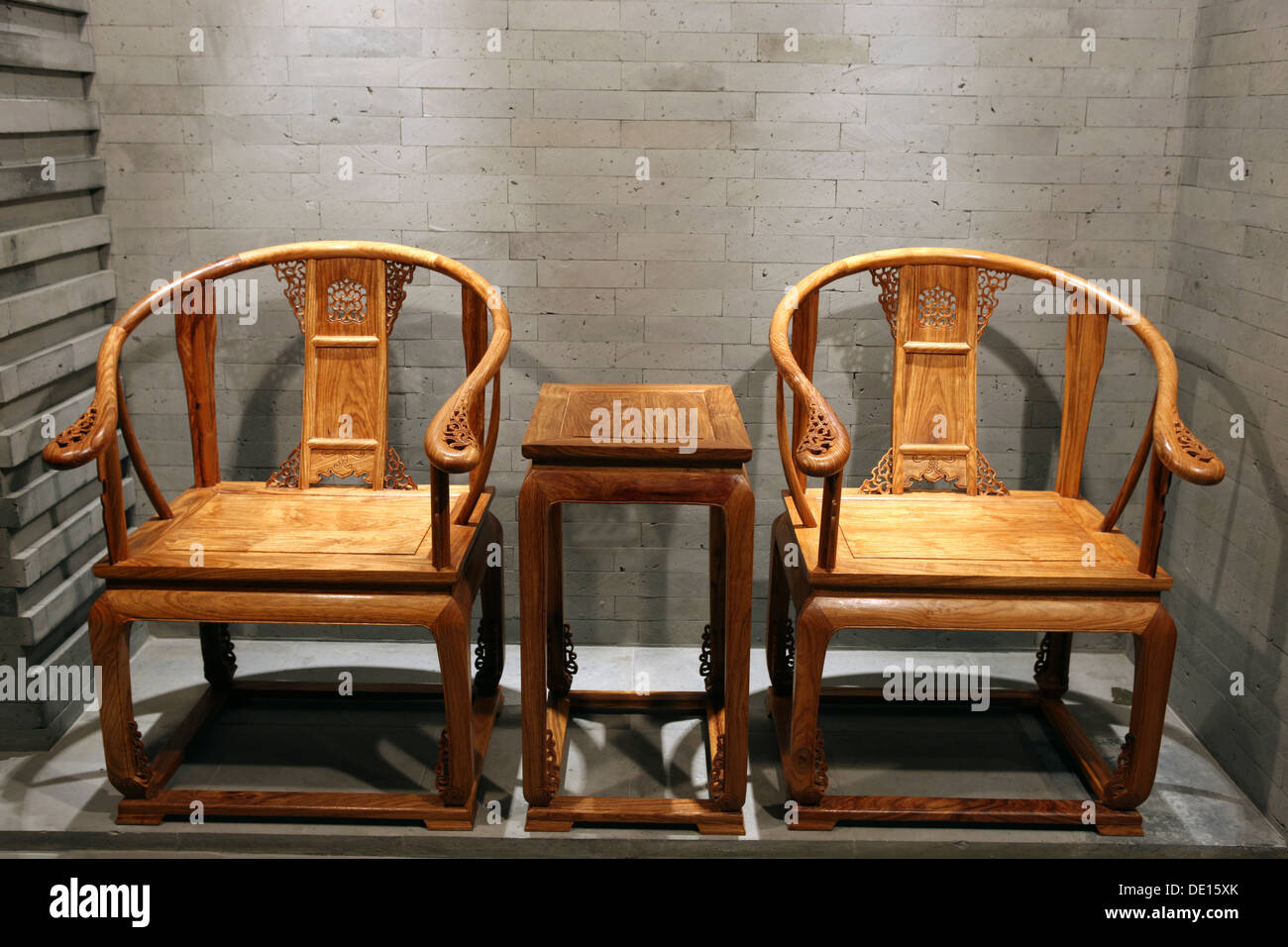 Chair in Chinese traditional style Stock Photo - Alamy