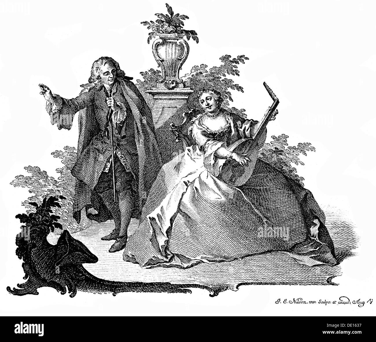 German copper engraving Cut Out Stock Images & Pictures - Alamy