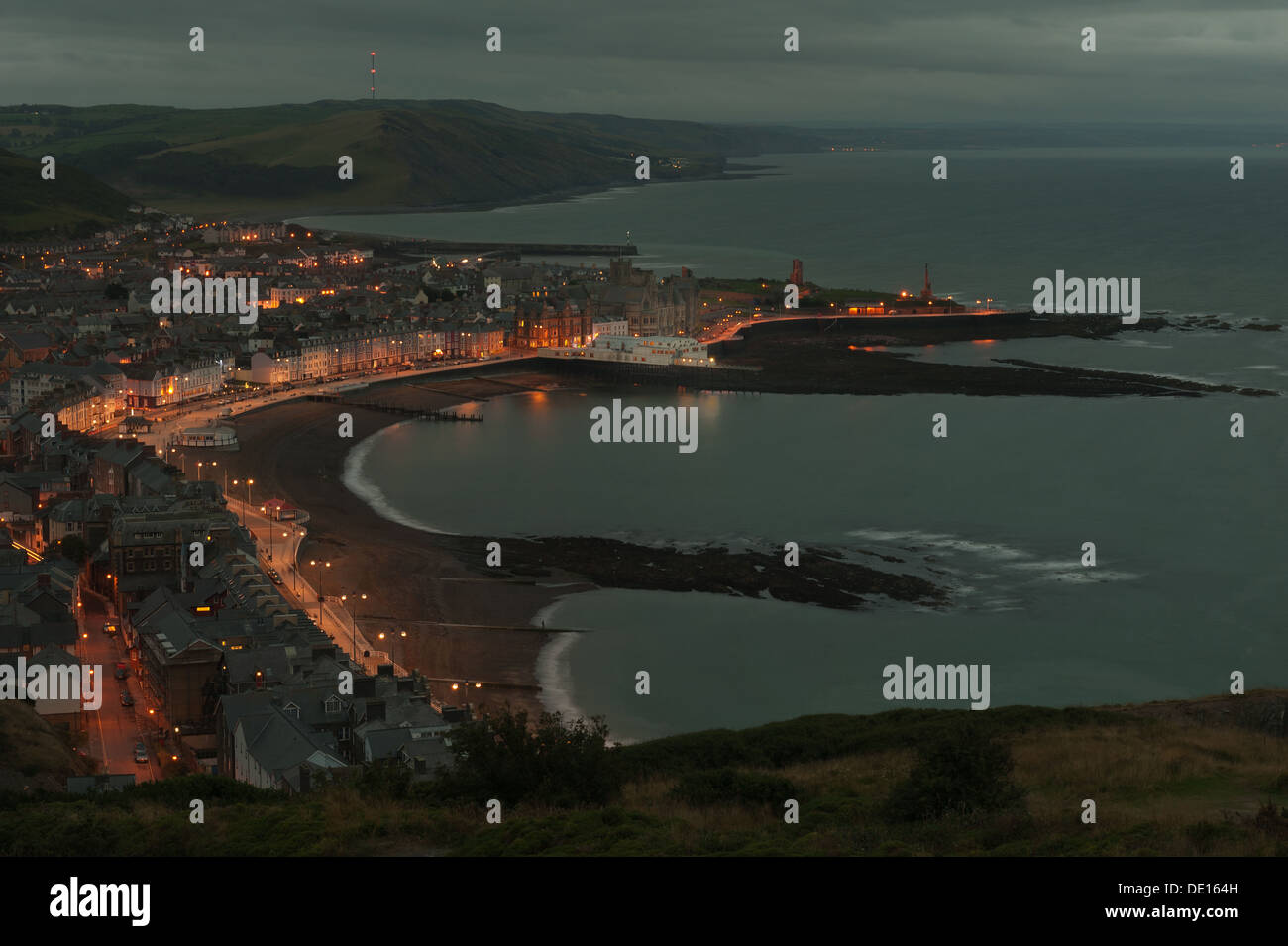 Aberystwyth seaside dusk evening hi-res stock photography and images ...