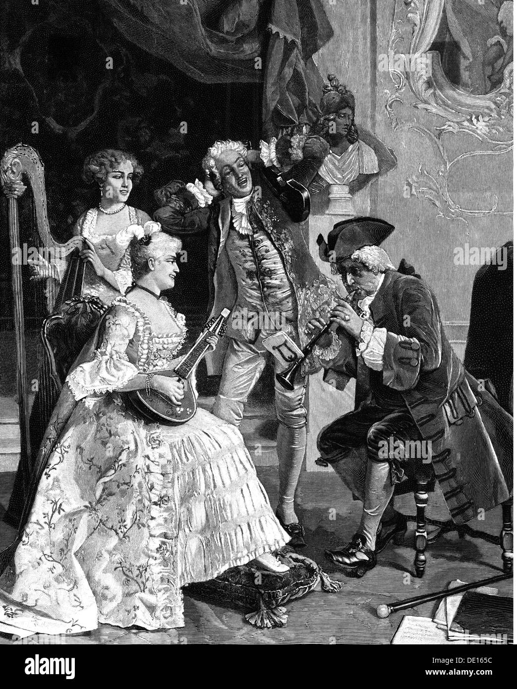 Flute ensemble Black and White Stock Photos & Images - Alamy