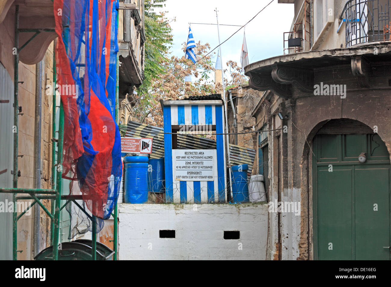 Cyprus, Nicosia, Lefkosia, Old Town, on the Green Line, Green Lane, to ...