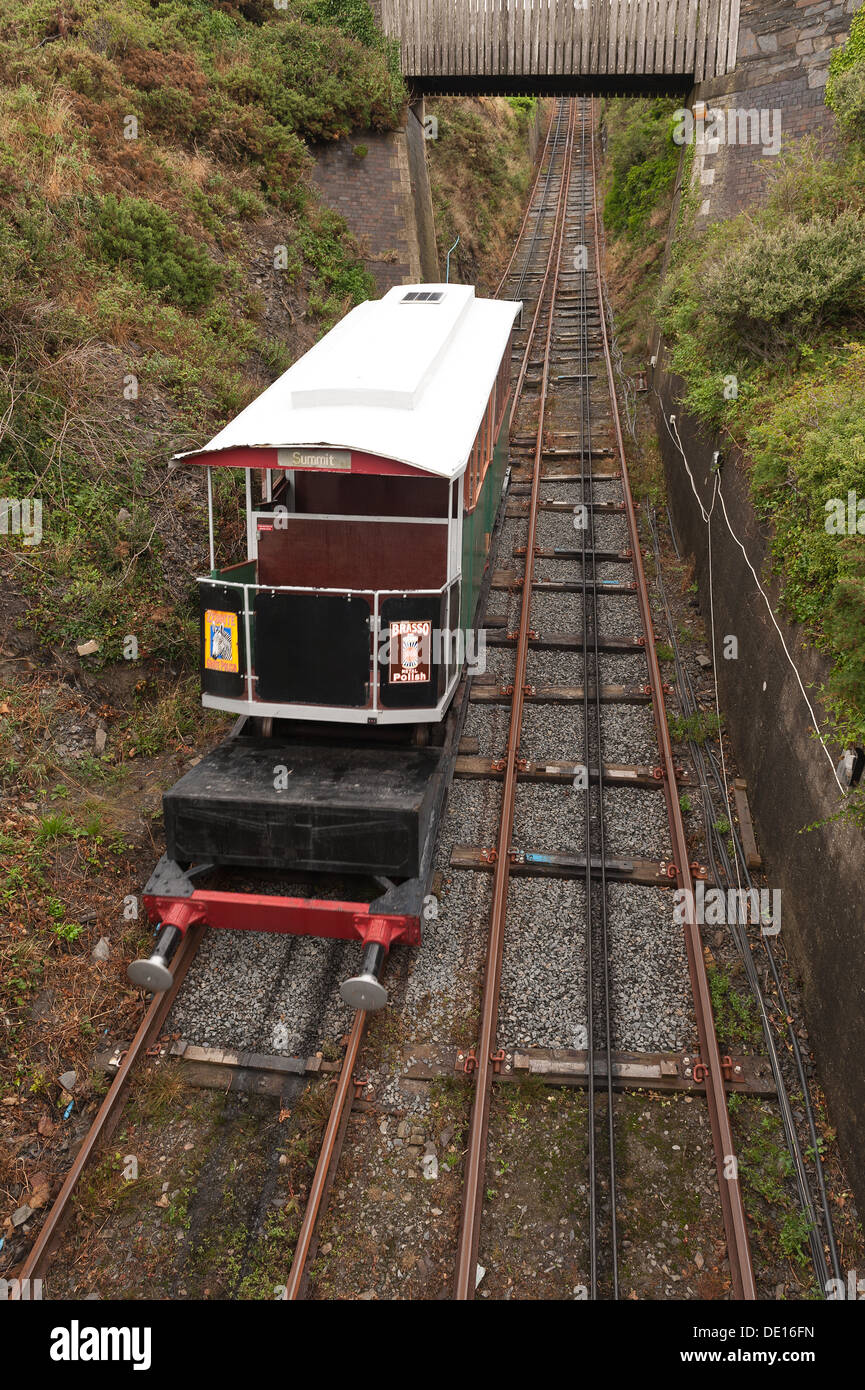 Cliff Railway on Constitution Hill Aberystwyth Wales, the longest ...