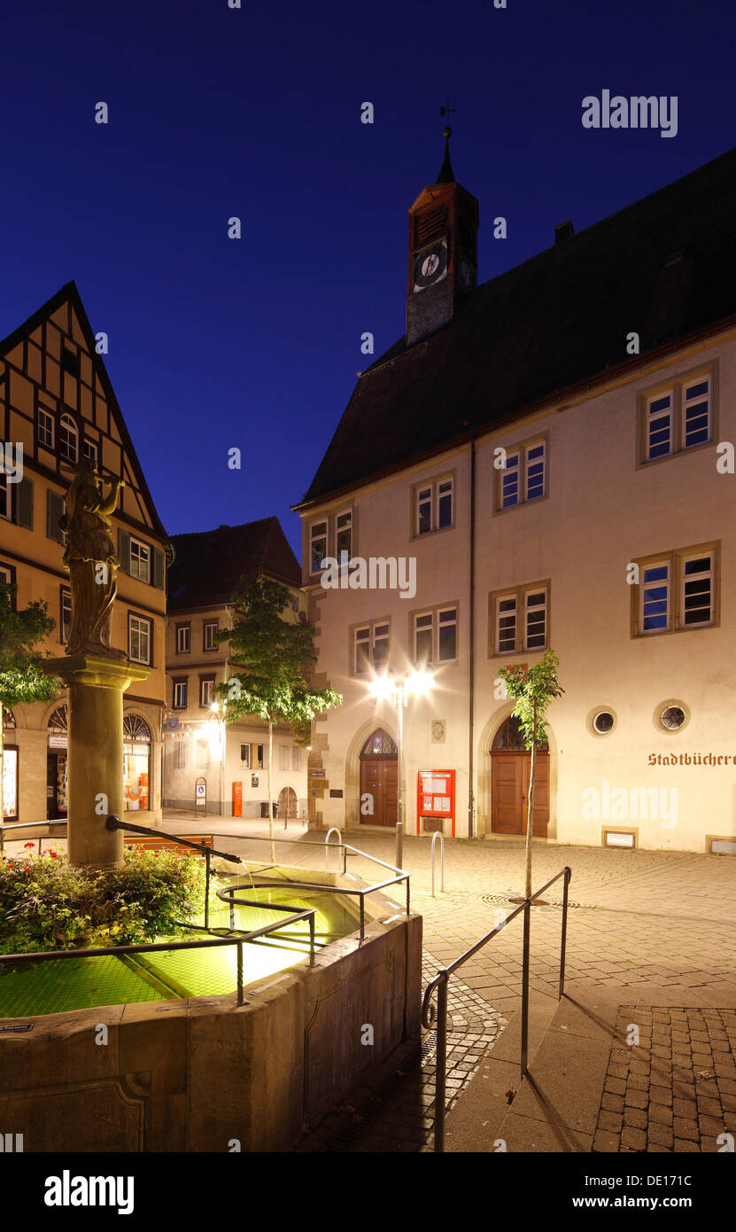 Old Town Hall, now the town library, Oehringen, Hohenlohe, Baden ...