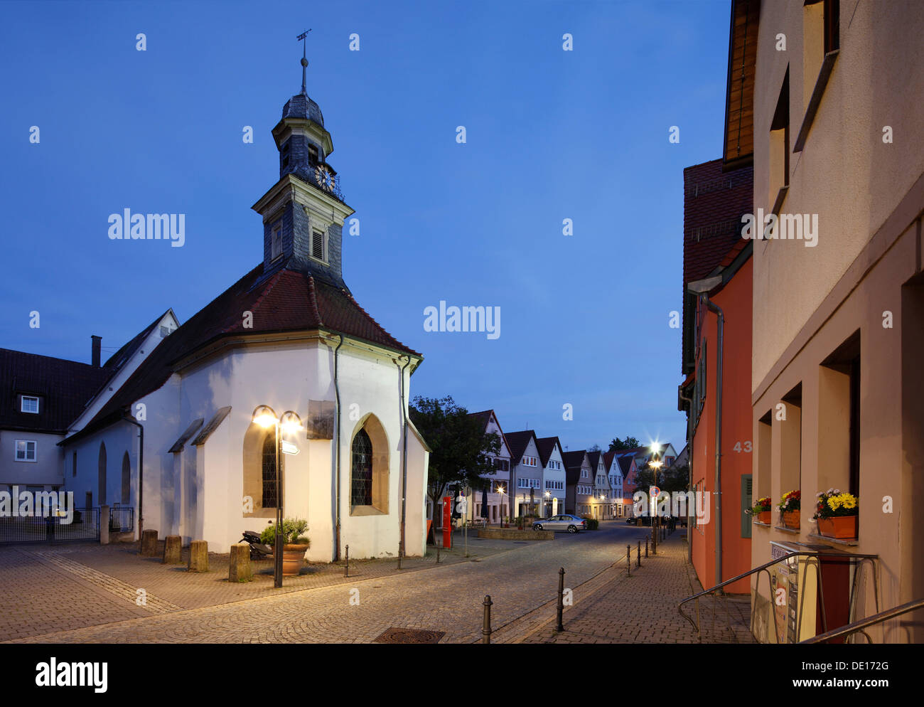 Spitalkirche church, historic district, Oehringen, Hohenlohe, Baden ...