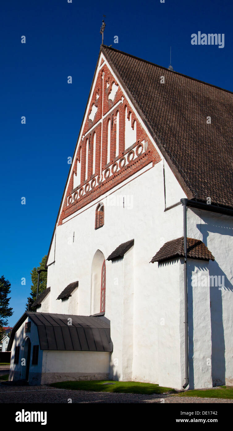 Porvoo cathedral west entrance, Finland Stock Photo - Alamy