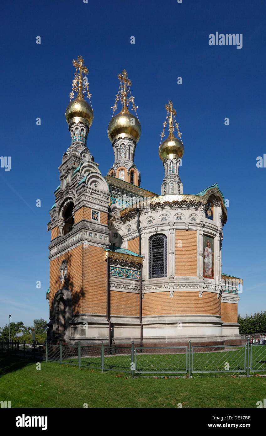 Russian Chapel, Mathildenhoehe, Darmstadt, Hesse Stock Photo - Alamy