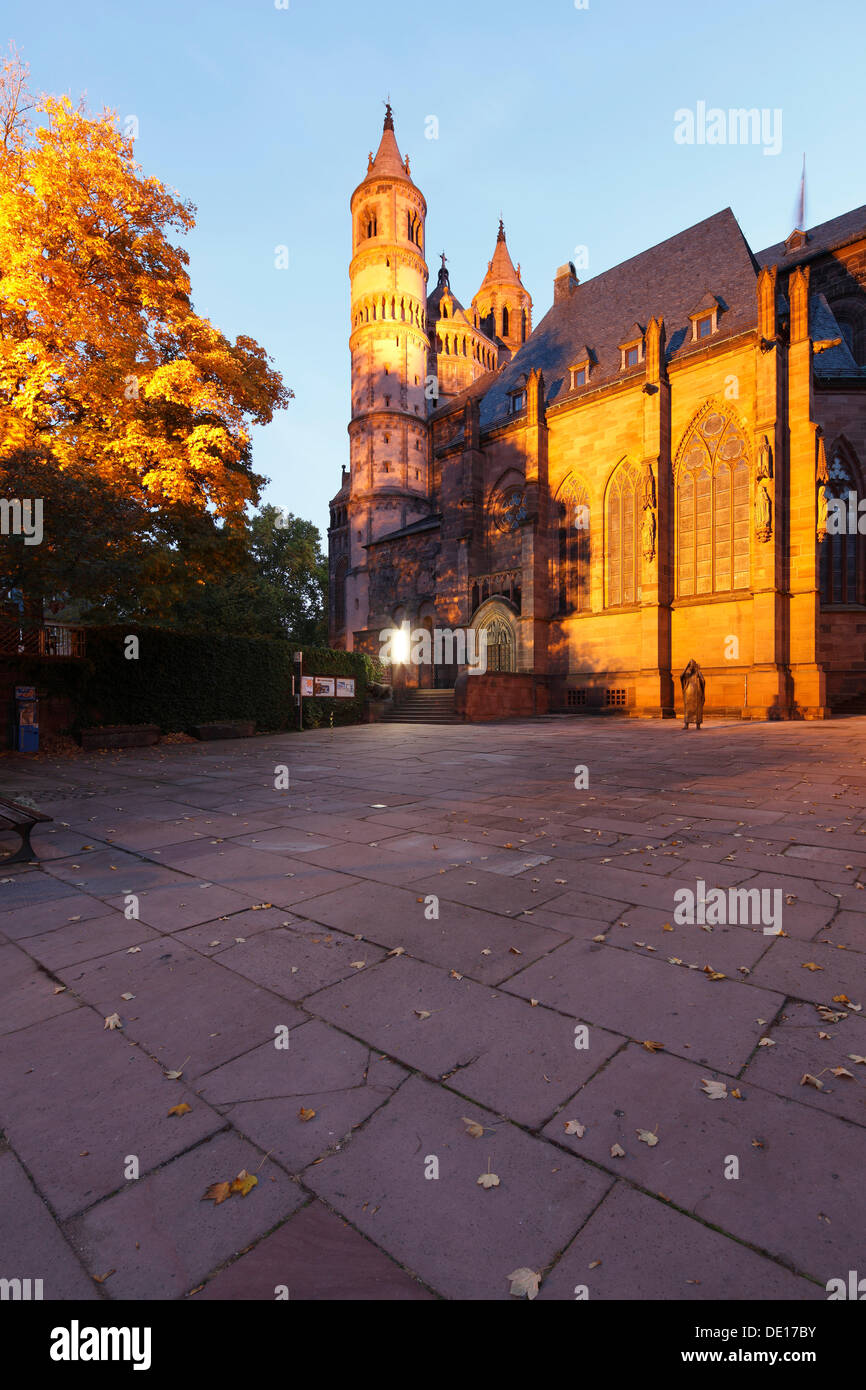Worms Cathedral, south facade, Worms, Rhineland-Palatinate Stock Photo ...