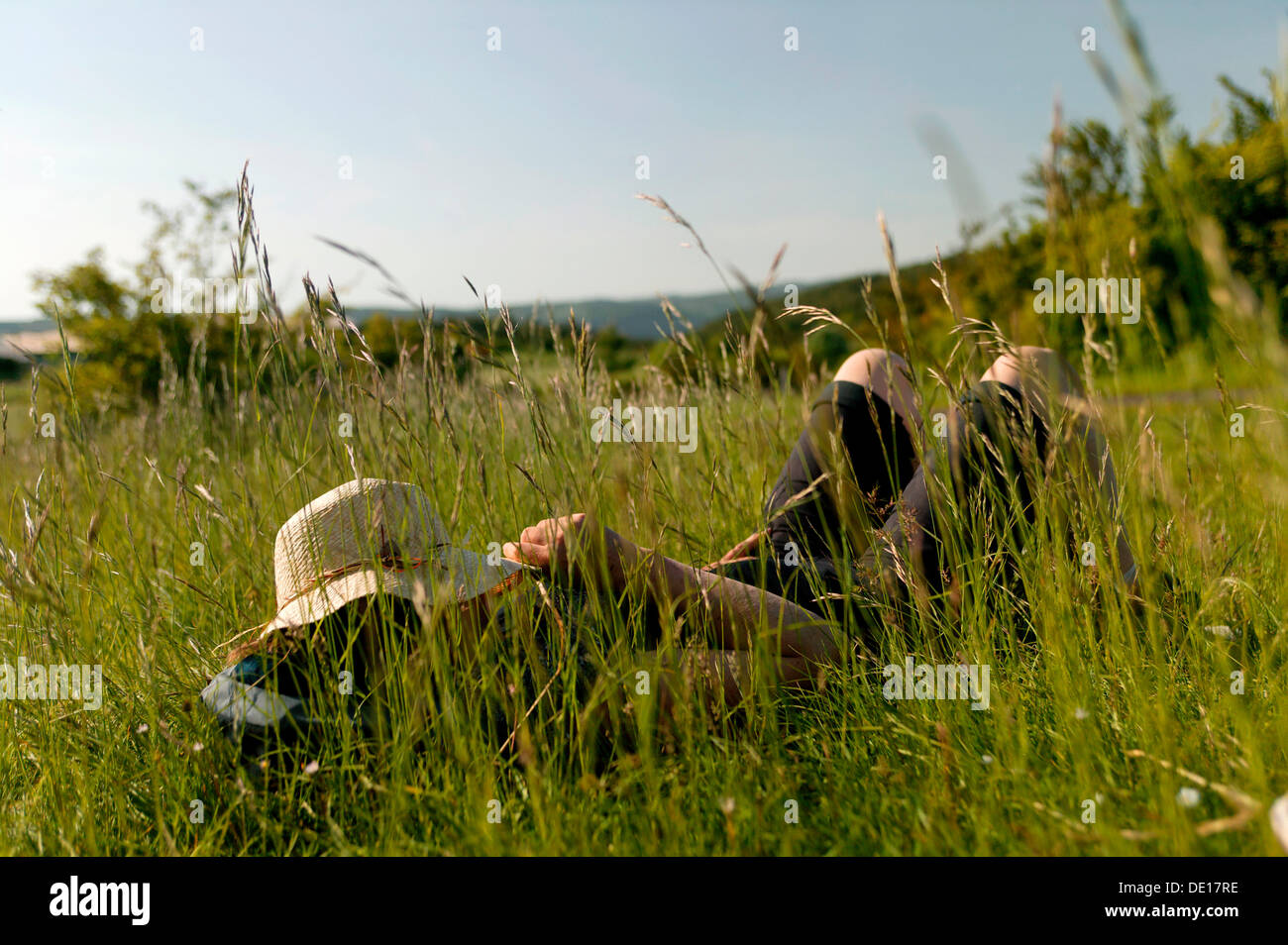 Napping hiker hi-res stock photography and images - Alamy