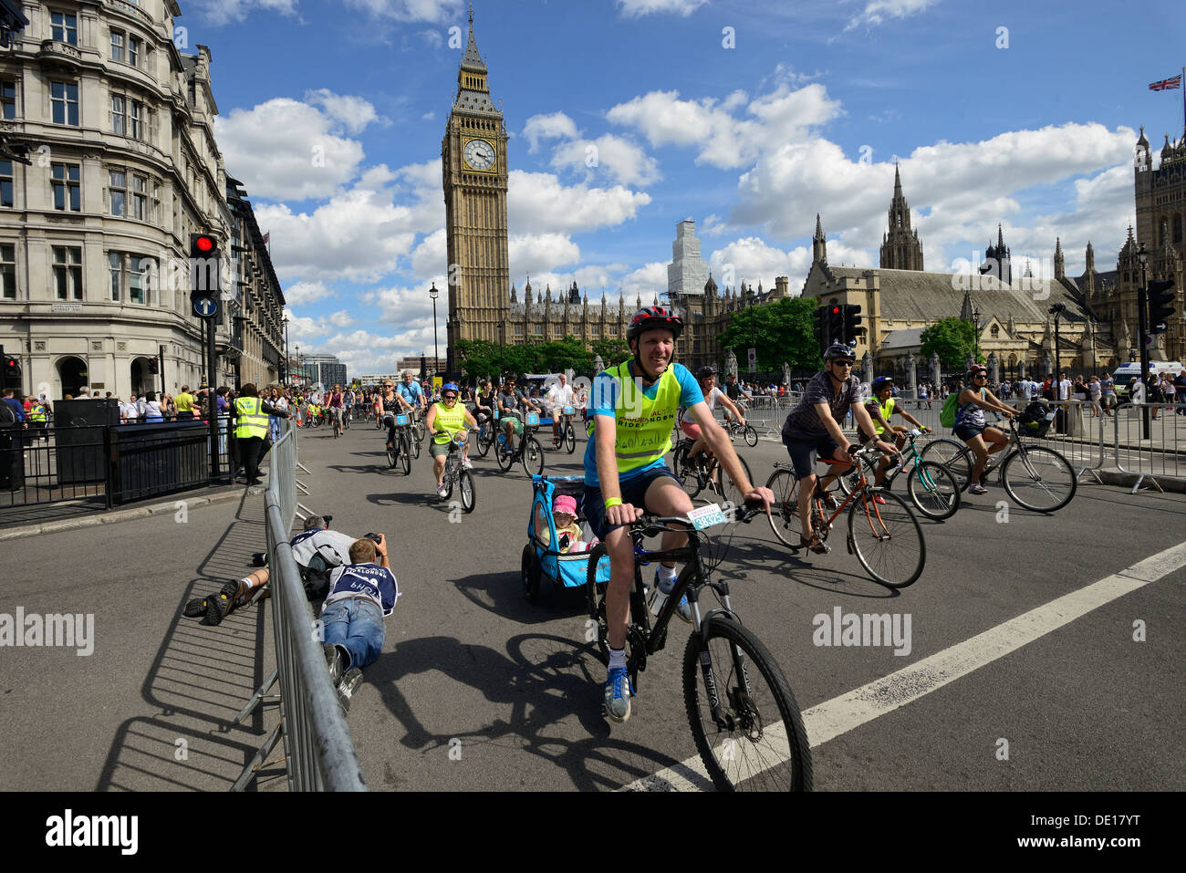 Prudential london bike ride hi-res stock photography and images - Alamy