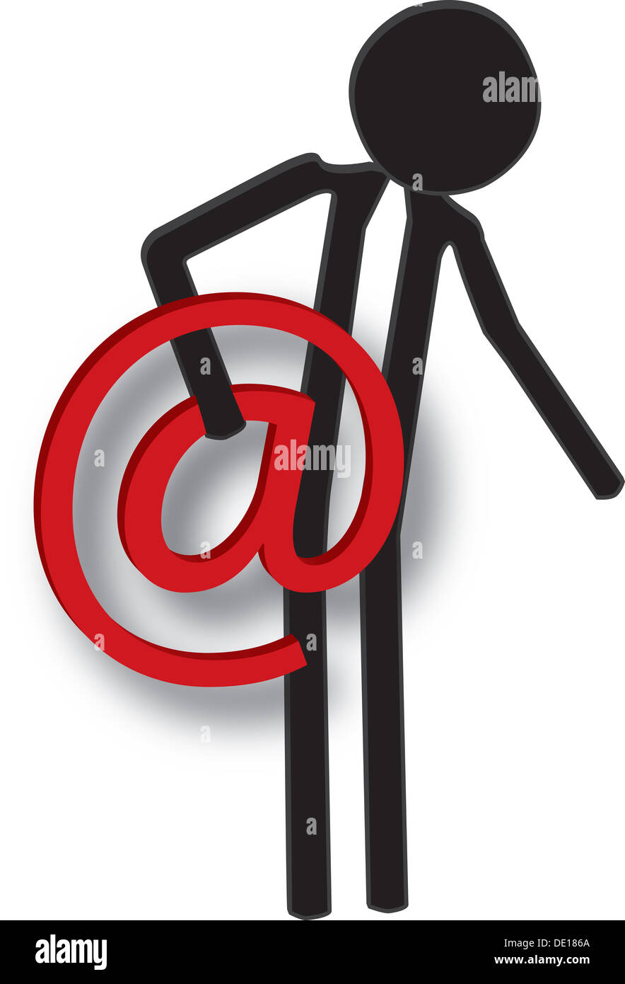 man with the number add Stock Photo - Alamy