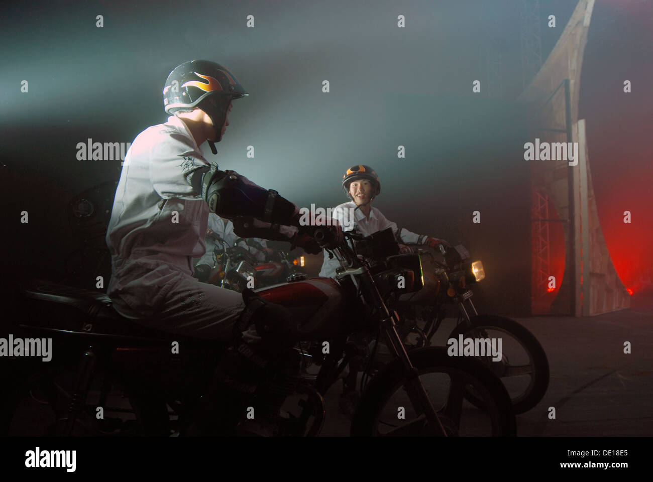 Bellucci Circus performed in Tel Aviv, Israel in April daredevil on a ...