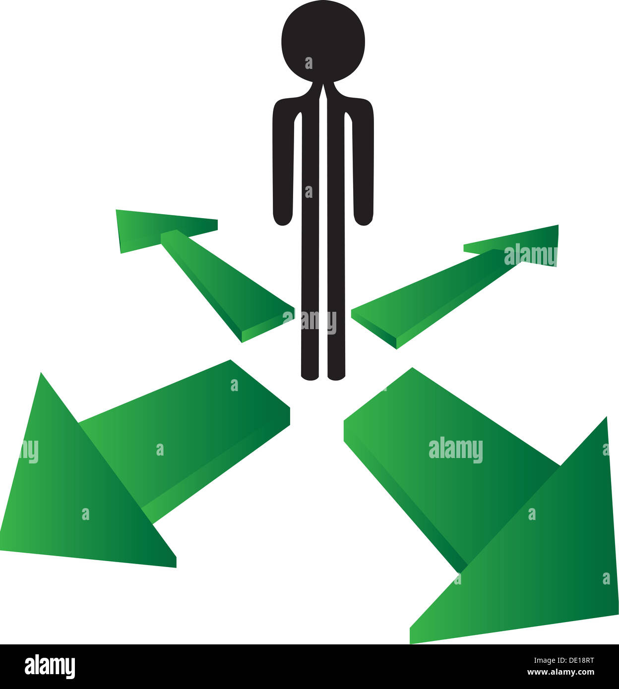 man in green arrows Stock Photo - Alamy