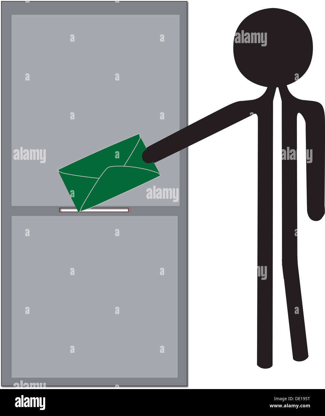 Door man drawing hi-res stock photography and images - Alamy