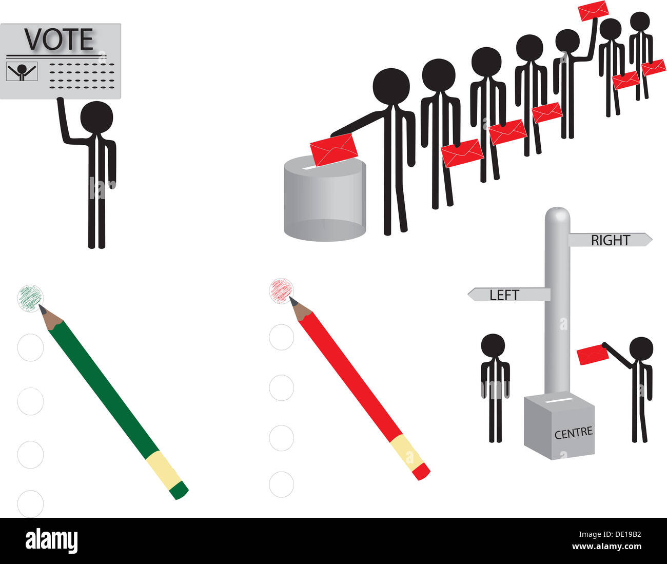 Voting and elections Cut Out Stock Images & Pictures - Alamy