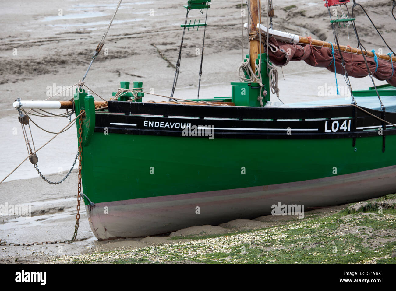 Endeavour Cockle boat Stock Photo - Alamy