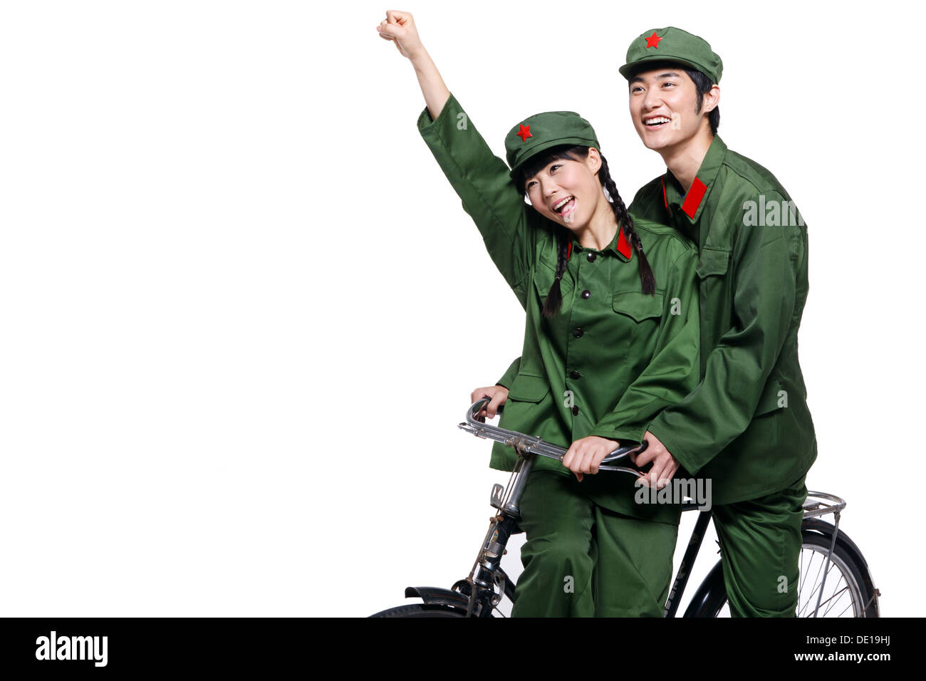 Young couple in uniform Stock Photo - Alamy