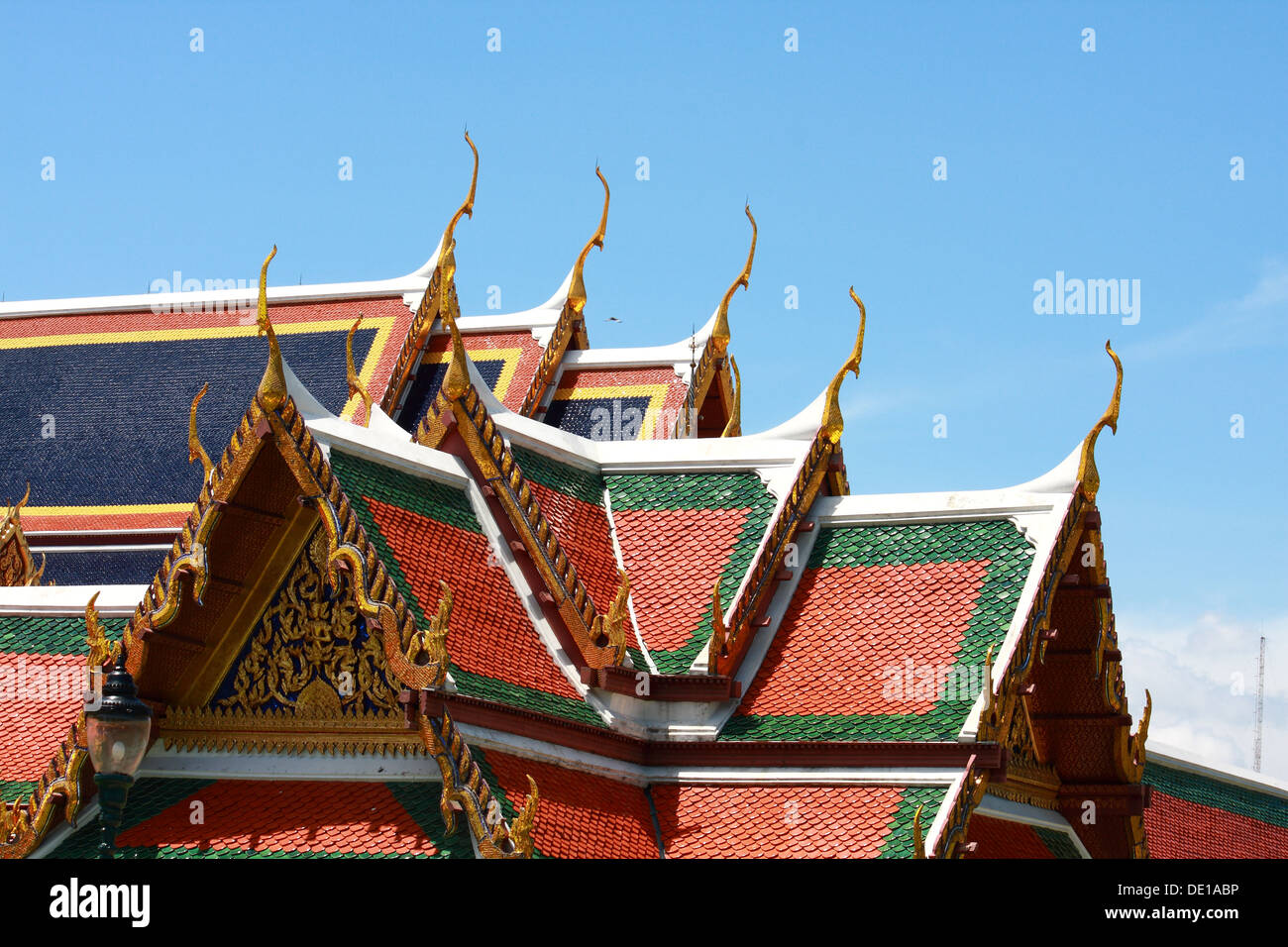 Temple thai roof on the top Stock Photo - Alamy