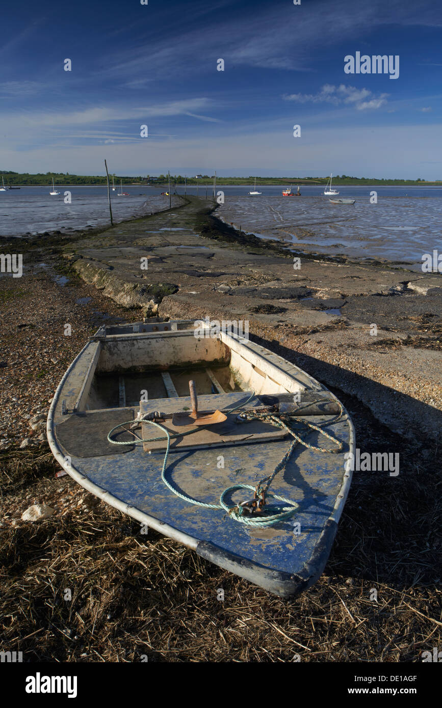 old boat Harty Ferry Kent England Stock Photo - Alamy